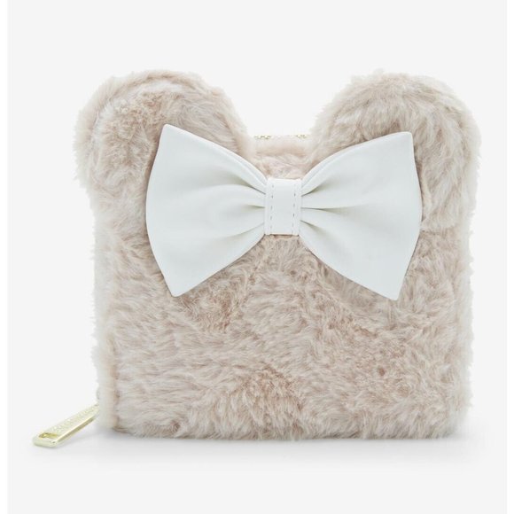 Loungefly | Bags | Loungefly Disney Minnie Mouse Faux Fur Small Zip ...